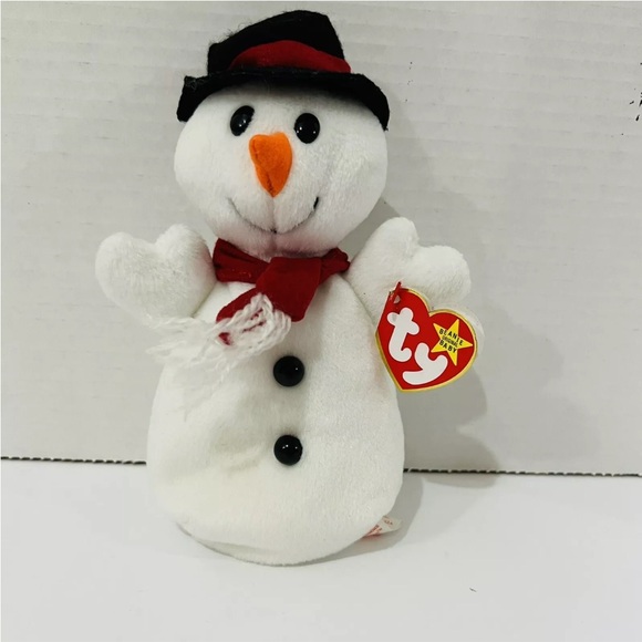 Toys | Snowball The Snowman Ty Beanie Baby Super Rare With All Tag ...